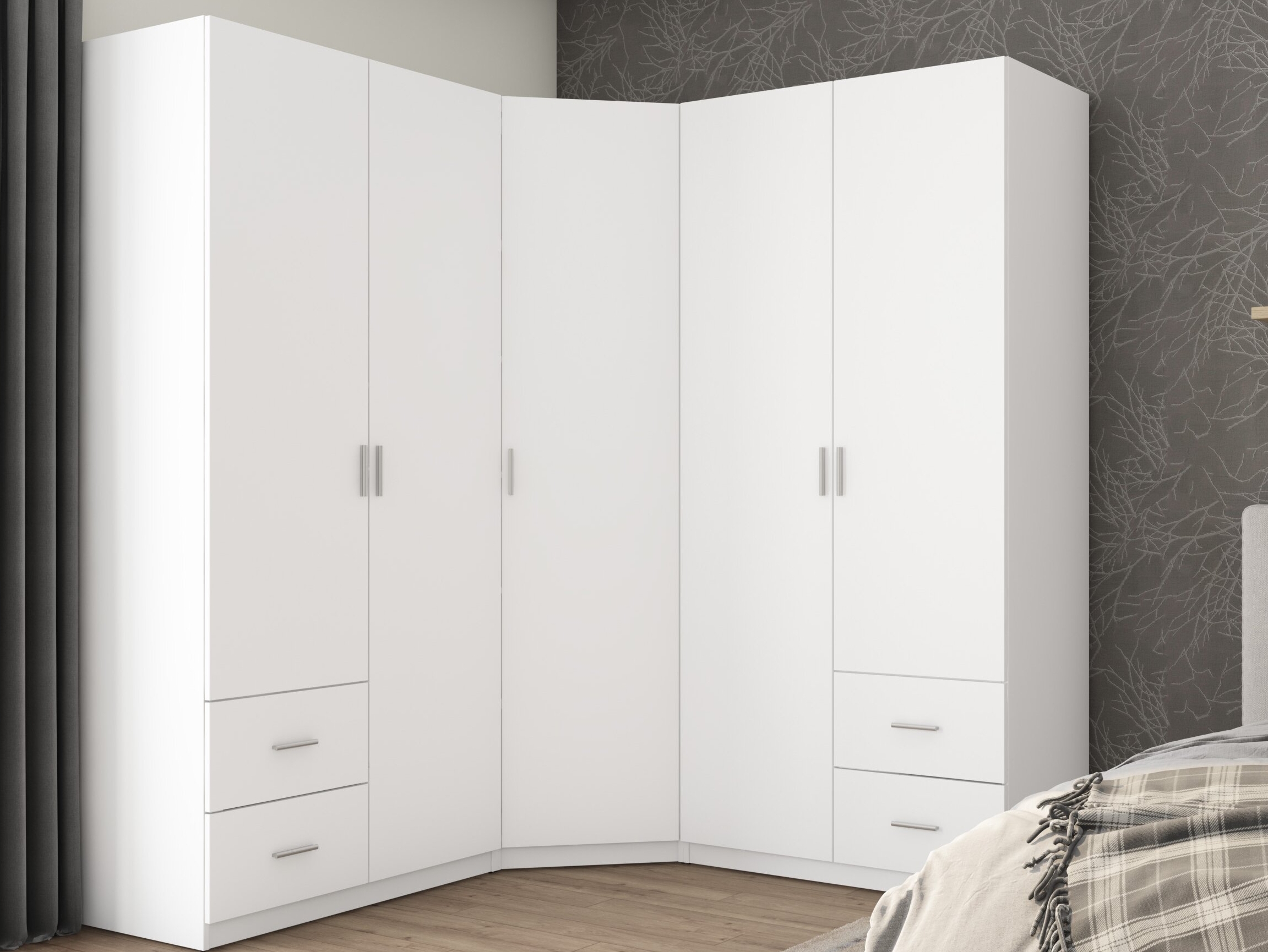 Kampinė spinta MBL 189/214 | Baldusale.lt | Baldai internetu | Baldai